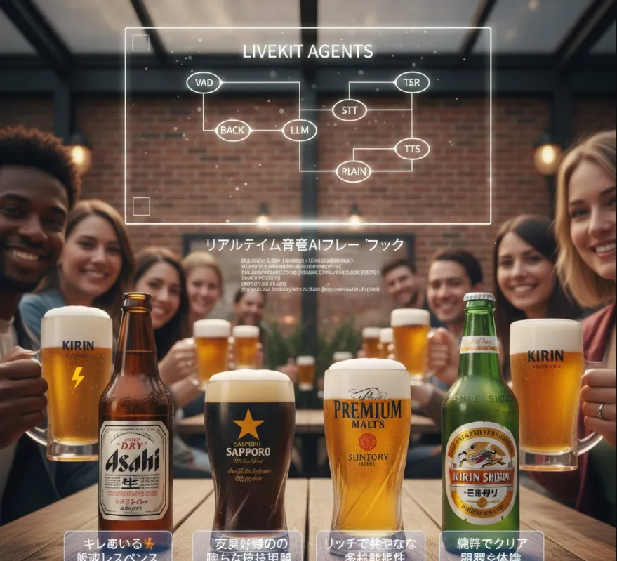 real time - 【爆速開発】LiveKit Agentsで作る、アサヒ級にキレのあるリアルタイムAIエージェント - video