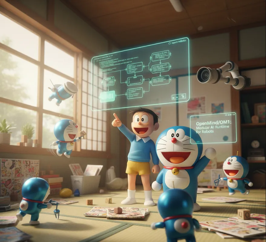 robotics - のび太くんでもわかる！ロボットの頭脳「OpenMind/OM1」とは？ - multiagent - ros2